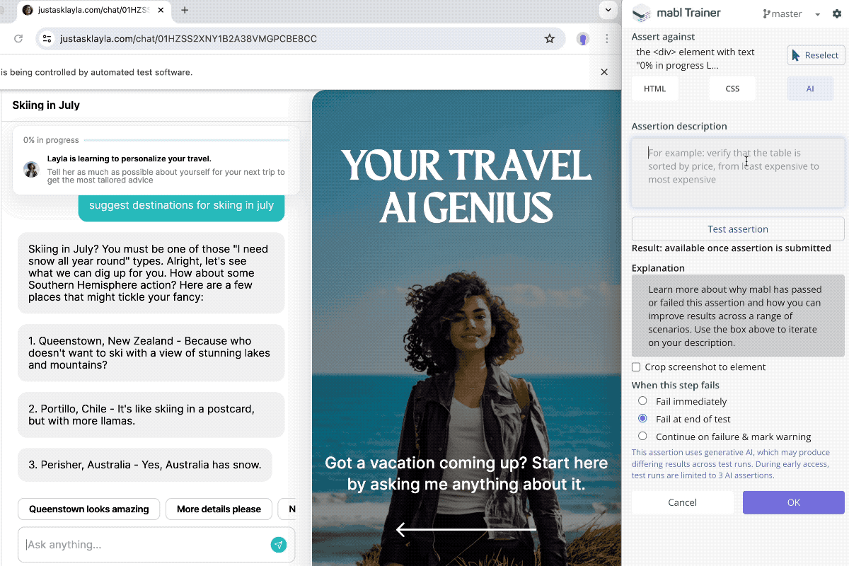 AI Test Automation Tool | mabl